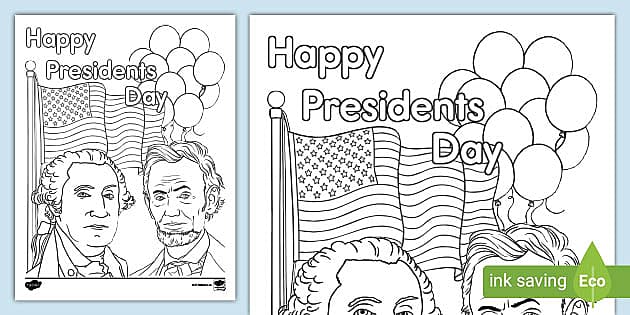Presidents Day Coloring Sheet | Lesson Plan