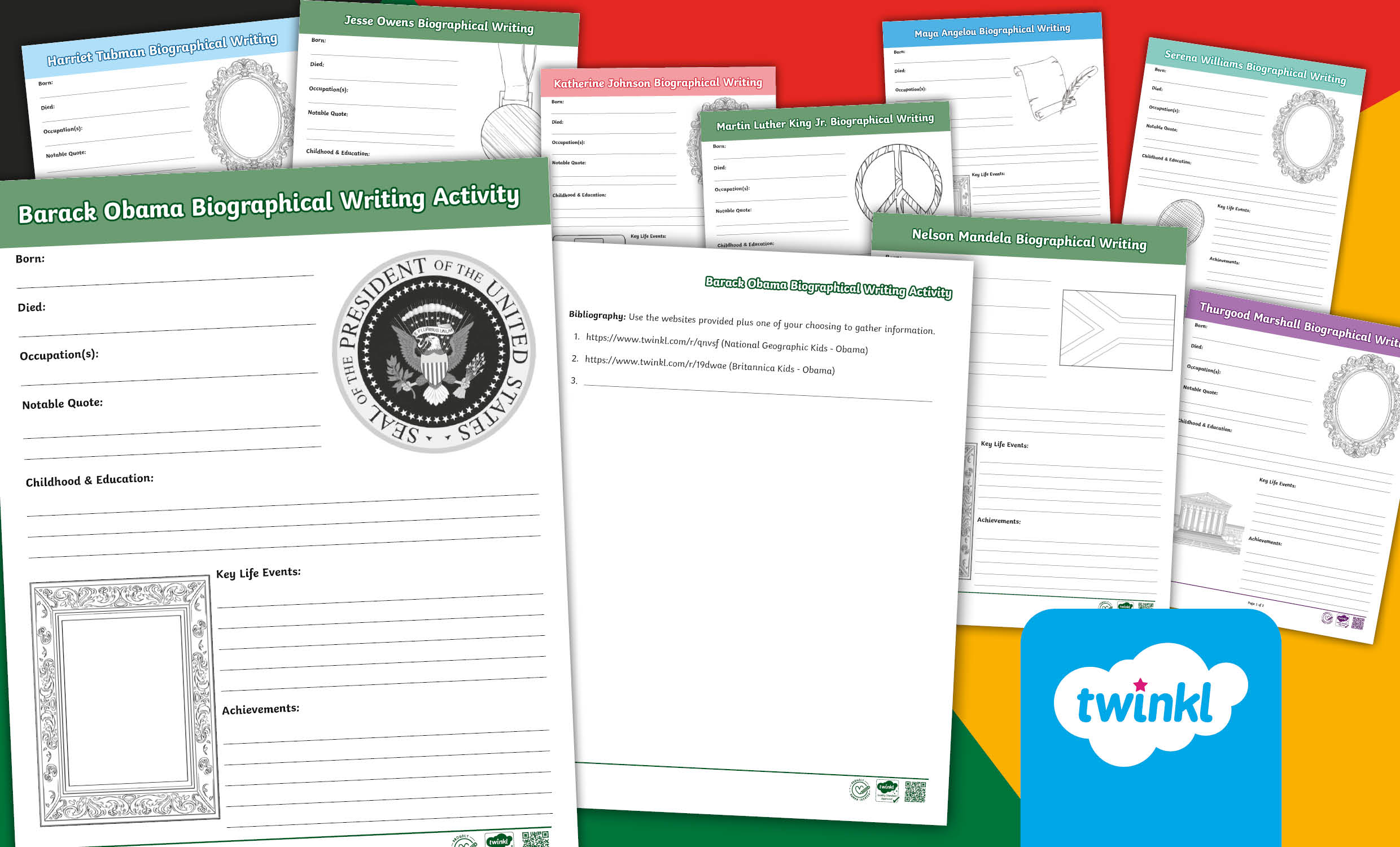 Black History Month Biographical Writing Activity Pack for 6th-8th ...