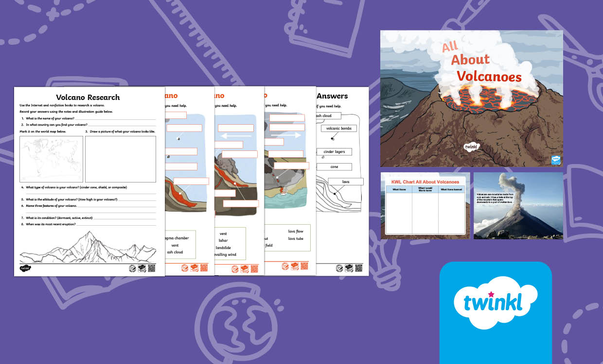 Volcanoes Lesson Pack for 3rd-5th Grade | Lesson Plan