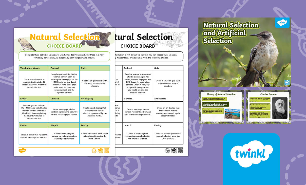 Natural and Artificial Selection: Middle School PowerPoint & Choice ...