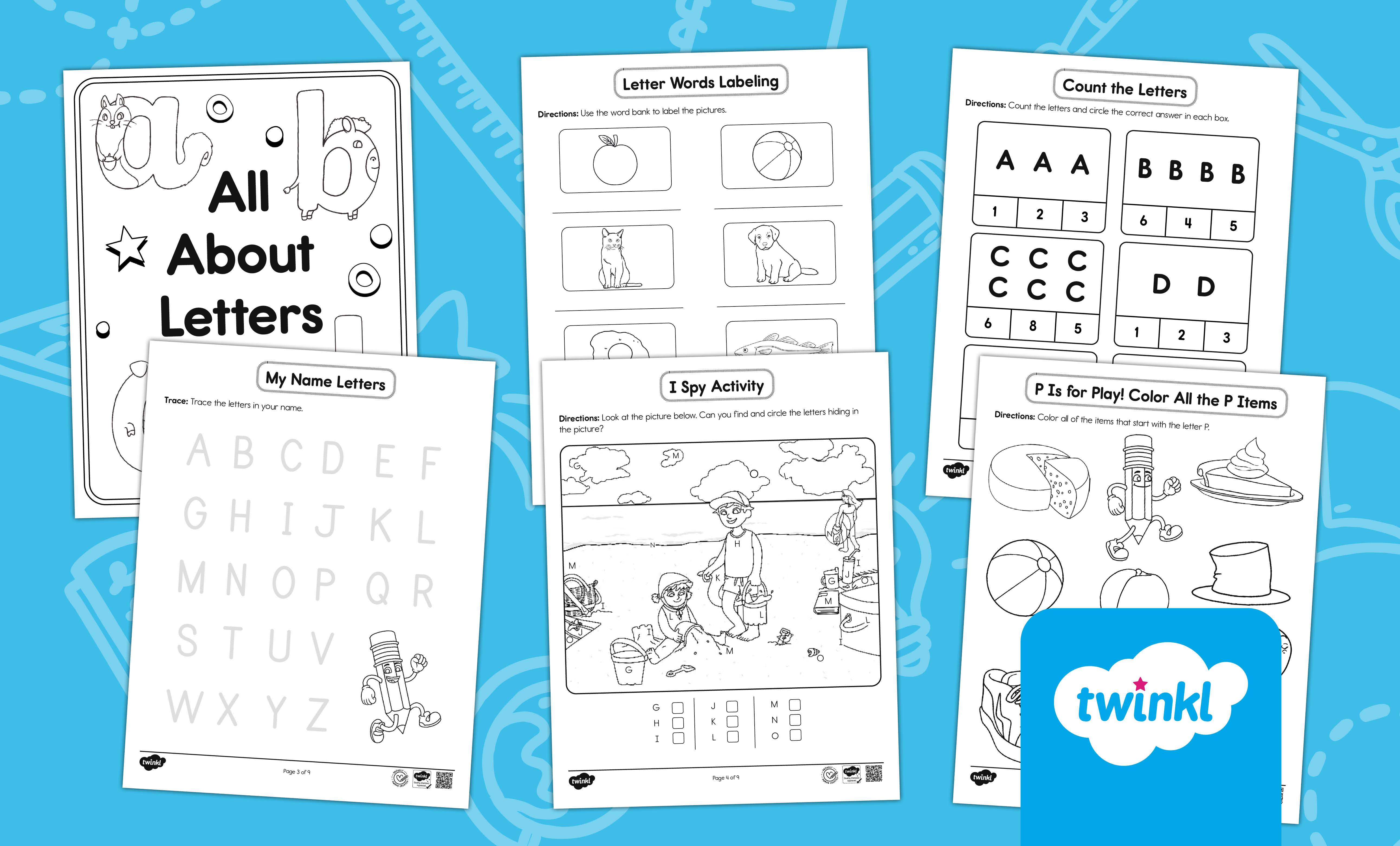 All About Letters Activity Booklet for PreK-K | Lesson Plan