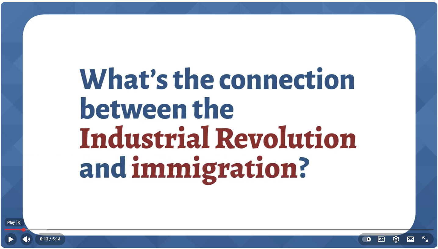 What is the connection between immigrant women and the Industrial ...