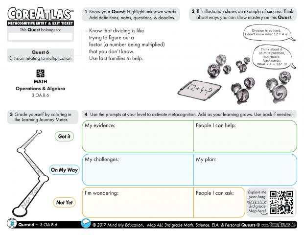 CoreAtlas Entry/Exit Ticket: Division relating to multiplication (3rd ...