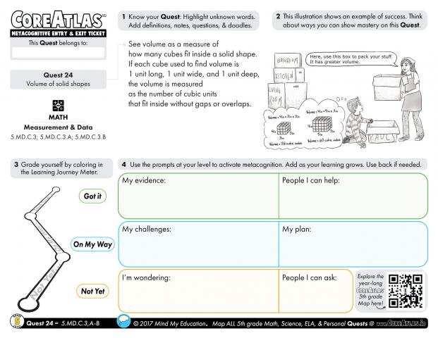 CoreAtlas Entry/Exit Ticket: Volume of solid shapes (5th grade ...